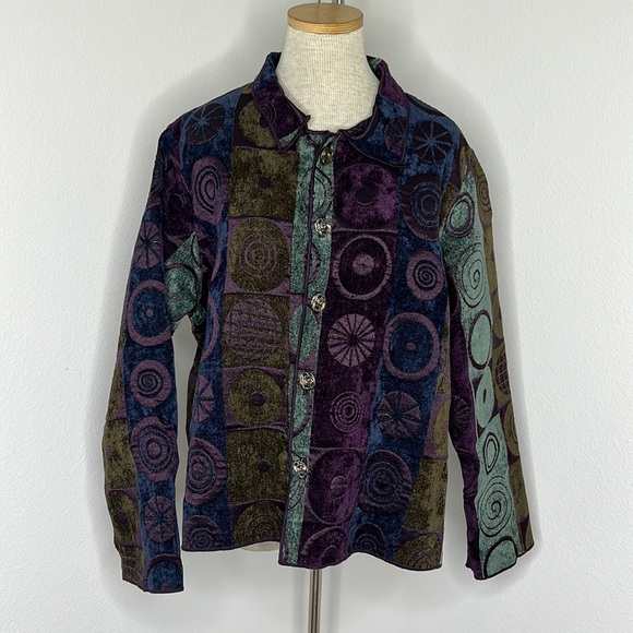 Winding River | Jackets & Coats | Winding River Jewel Tone Geometric ...